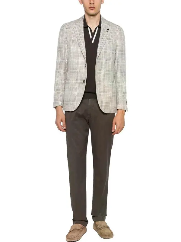 BERWICH Xretrolong Pleated Trousers - Brown