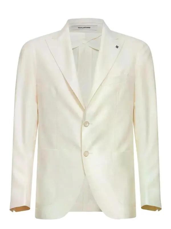 Tagliatore Peak Lapel Two-button Blazer - Neutrals