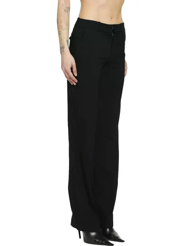 YEHUAFAN Tailored Trousers - Black
