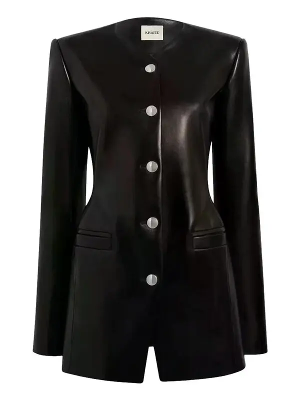 Khaite Naran Button Jacket - Black