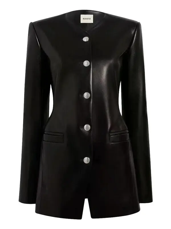 Khaite Naran Button Jacket - Black