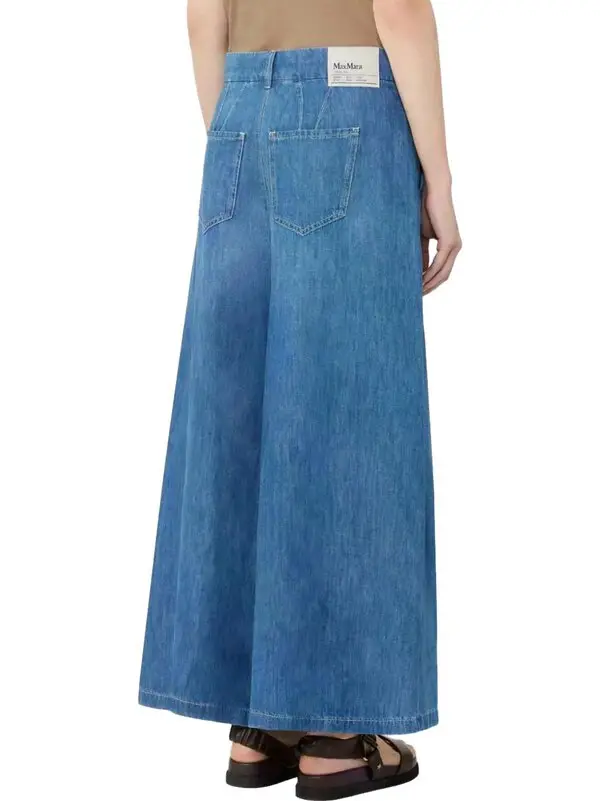 Max Mara Cropped Wide-leg Jeans - Blue