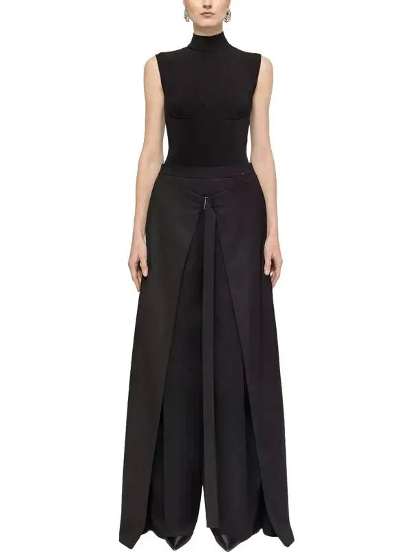 NISSA Sleeveless High-neck Bodysuit - Black