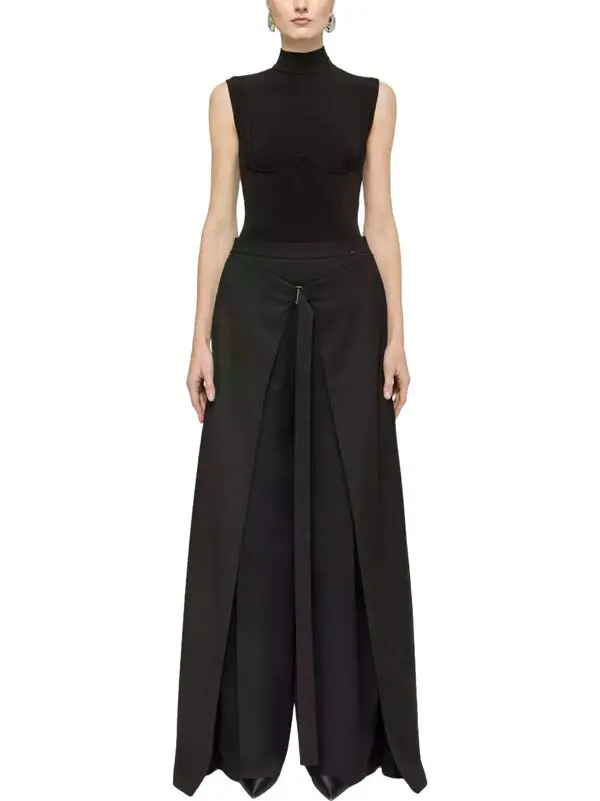 NISSA Sleeveless High-neck Bodysuit - Black