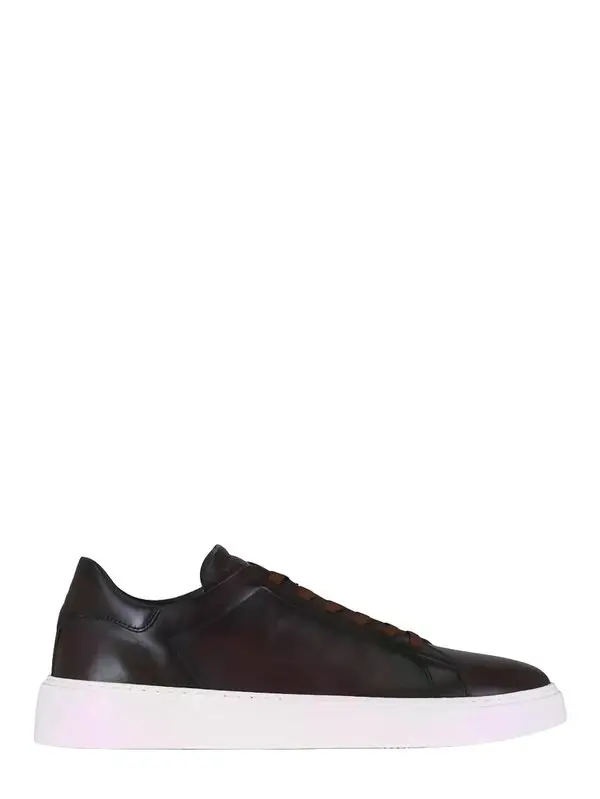 To Boot New York James Leather Lace-up Sneakers - Brown