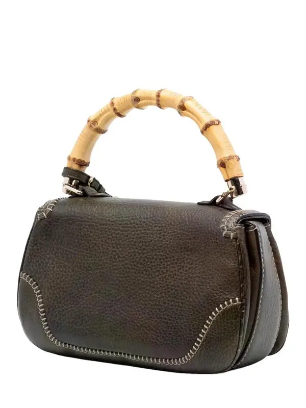 Gucci Bamboo Satchel - Green