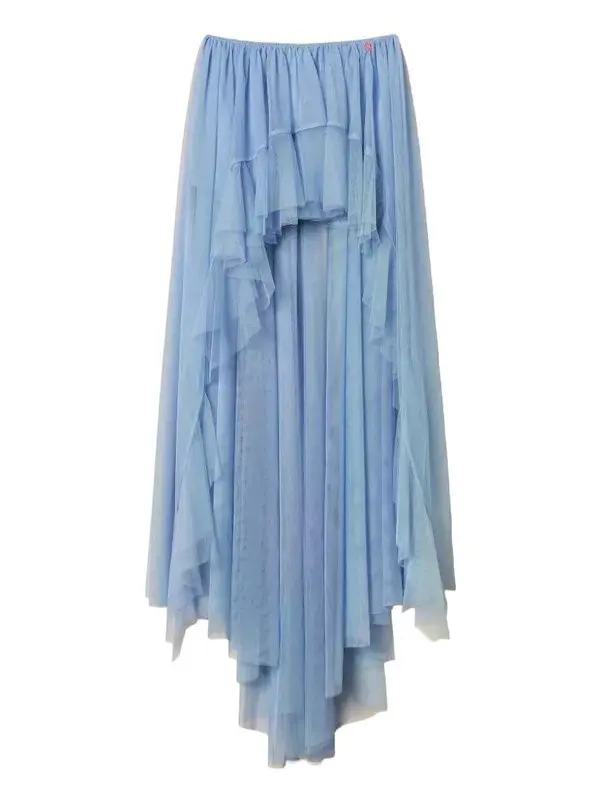 TWINSET X Myfo Asymmetric Tulle Skirt - Blue