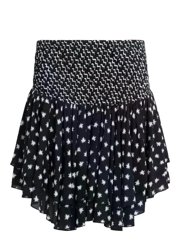 DONDE ESTEBAN Ruffled Mini Skirt - Black