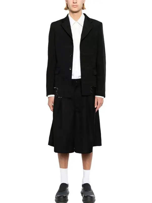 Comme Des Garçons Asymmetric-hem Blazer - Black