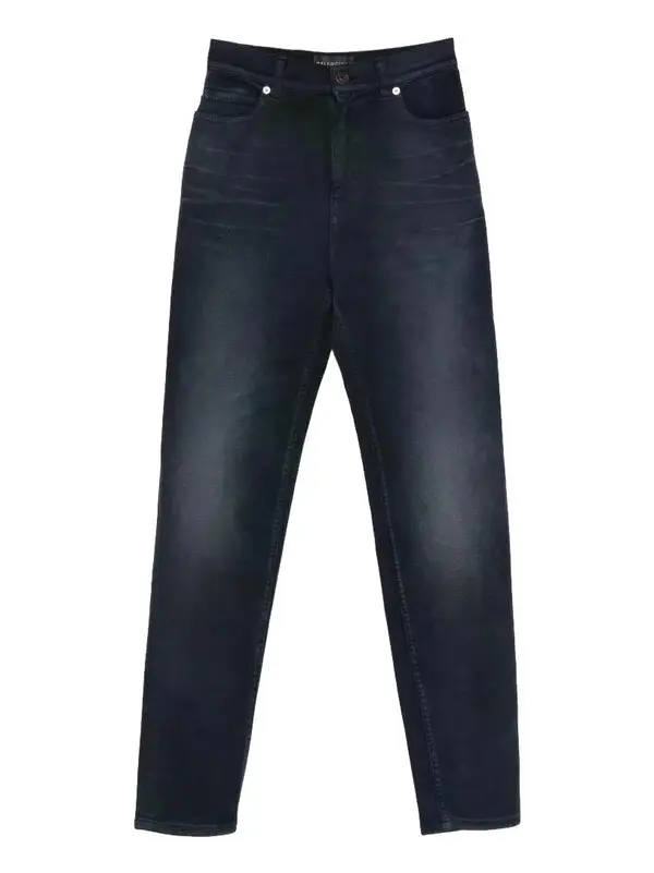 Balenciaga Denim Jeans With Front Pockets - Blue