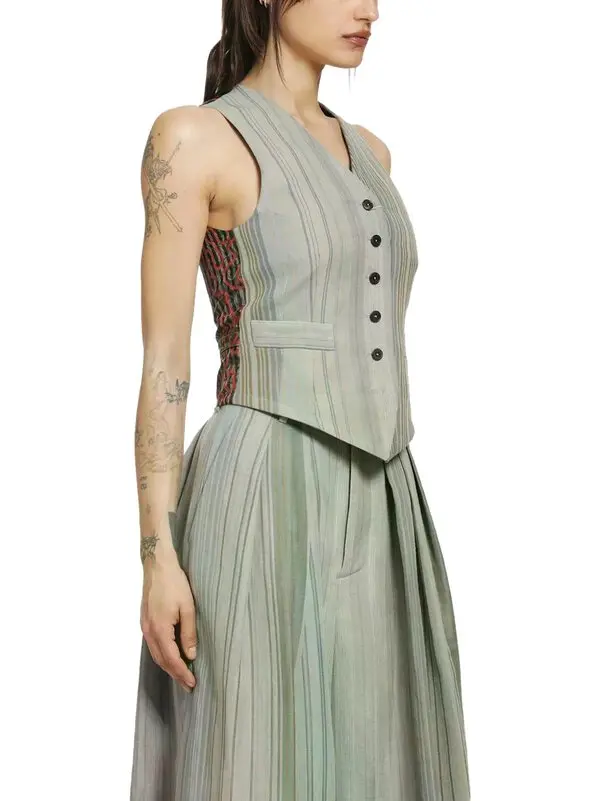 VIVIENNE WESTWOOD Striped Waistcoat - Grey