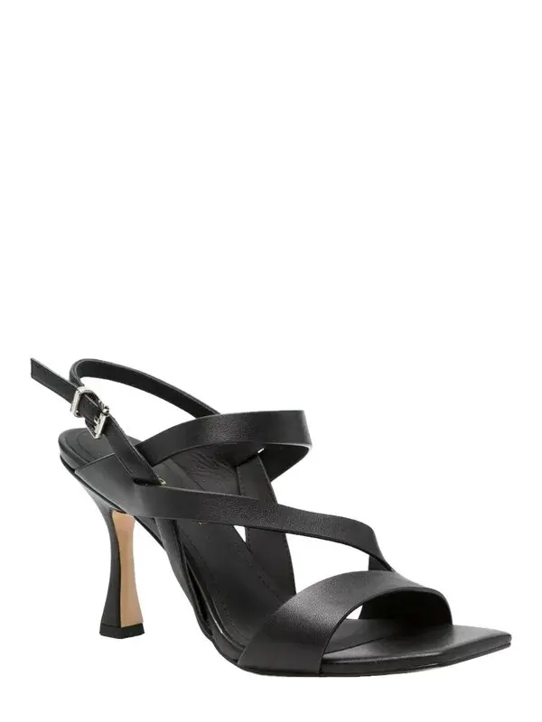 BRUNO PREMI Margot Strappy Leather Sandals - Black