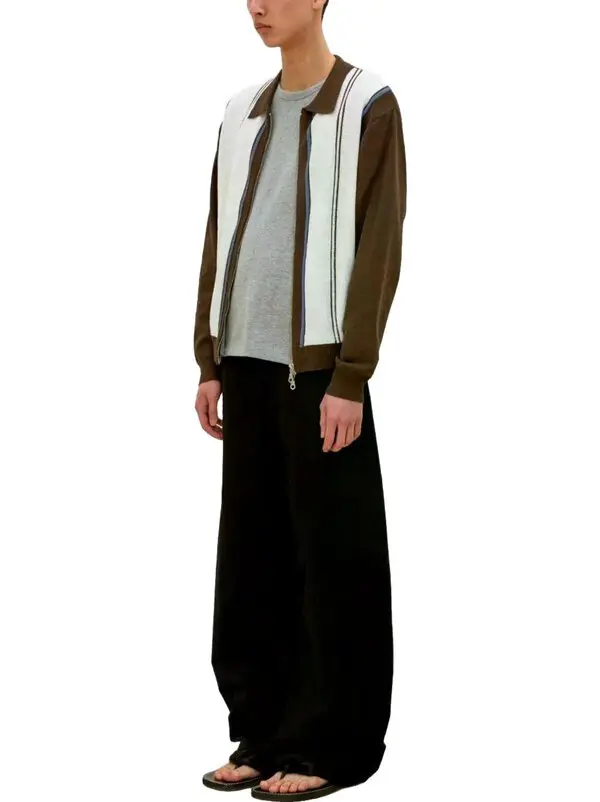 COOR Belt-loop Buttoned Trousers - Black