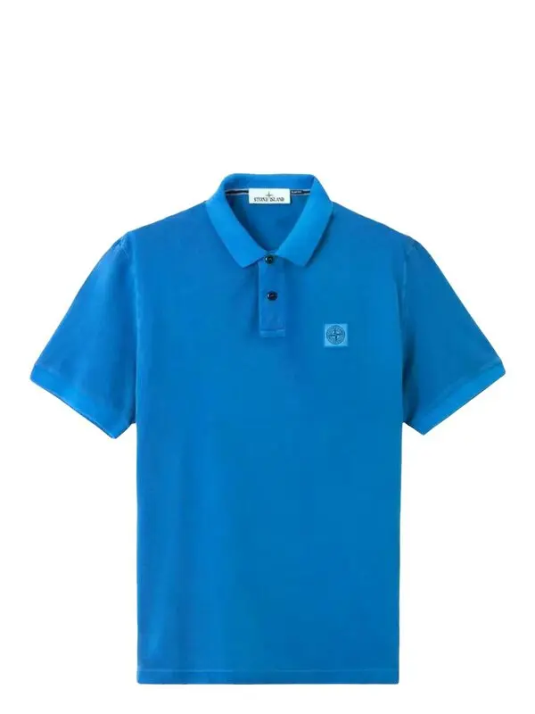 Stone Island Short-sleeve Polo Shirt - Blue