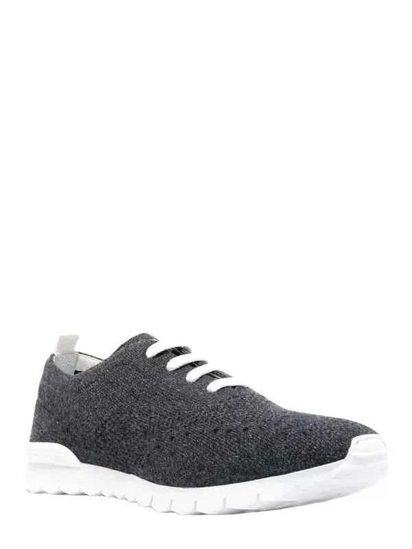 Kiton Knitted Low-top Sneakers - Grey