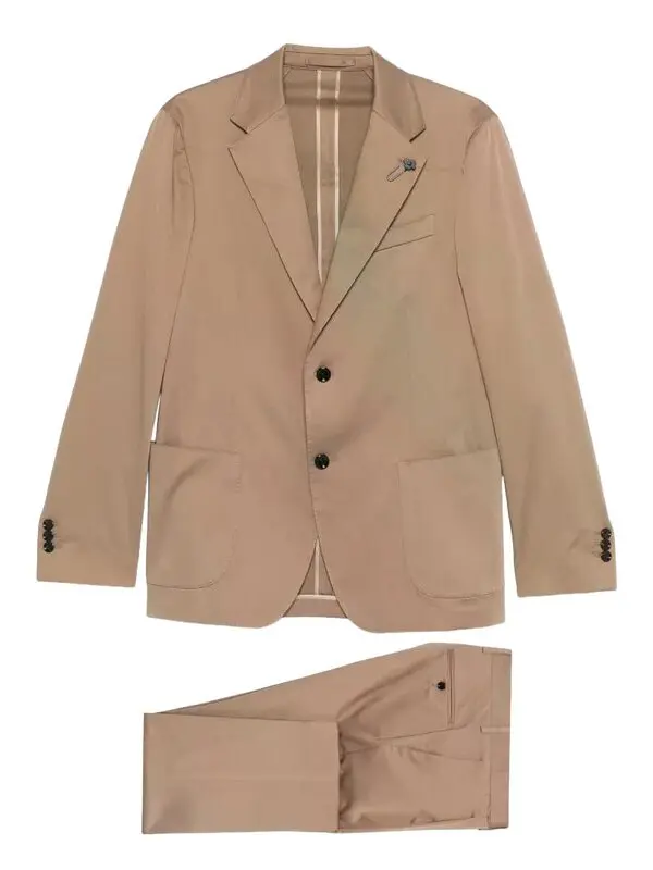 LARDINI Single-breasted Suit - Neutrals