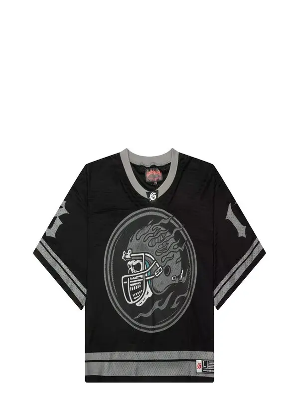 GODSPEED Graphic Print Jersey T-shirt - Black