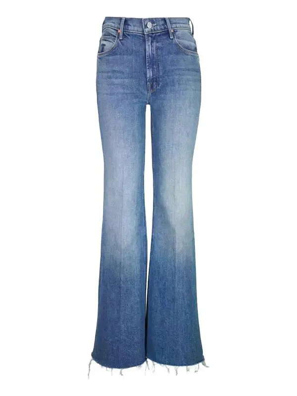 MOTHER Frayed Denim Jeans - Blue