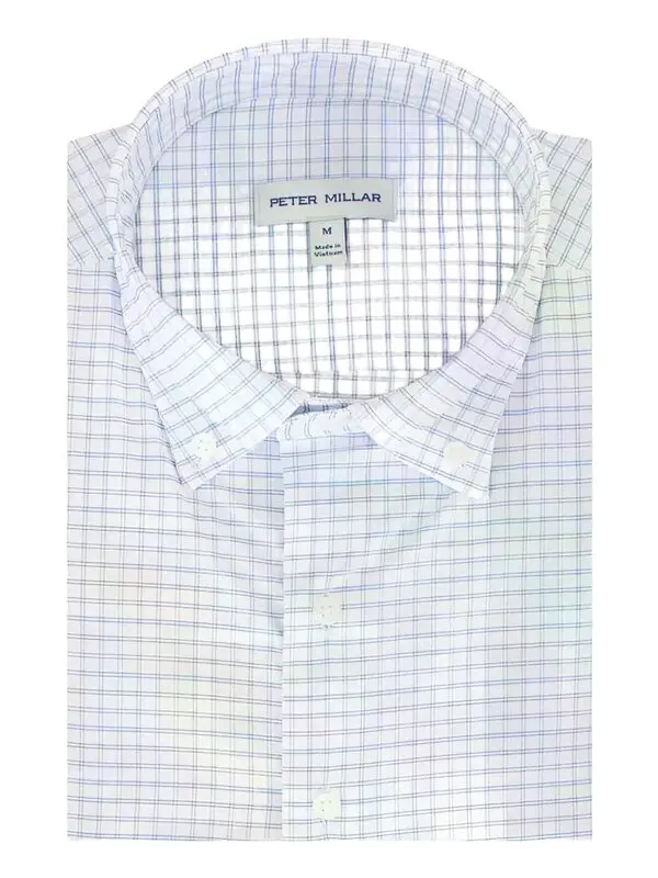 Peter Millar Checked Buttoned Shirt - Blue