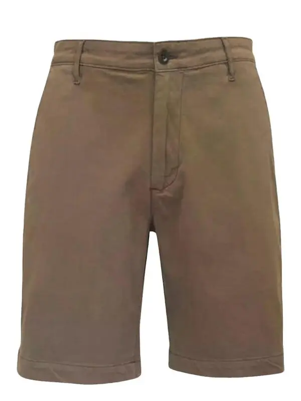 Ag Cotton Twill Shorts - Brown