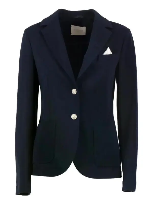 CIRCOLO 1901 Button Detail Slim Fit Jacket - Blue