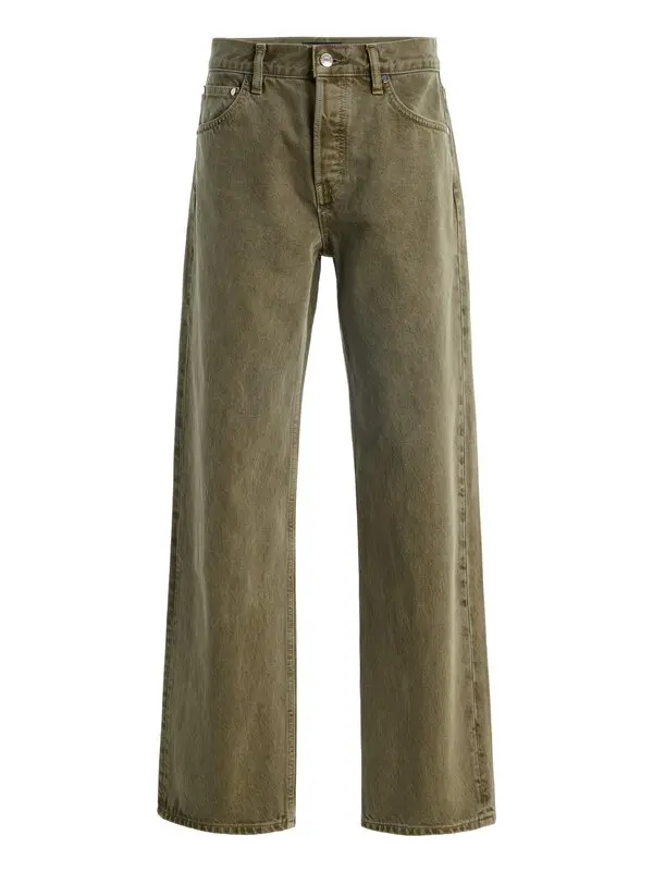 EB DENIM Mid Rise Baggy Jeans - Green