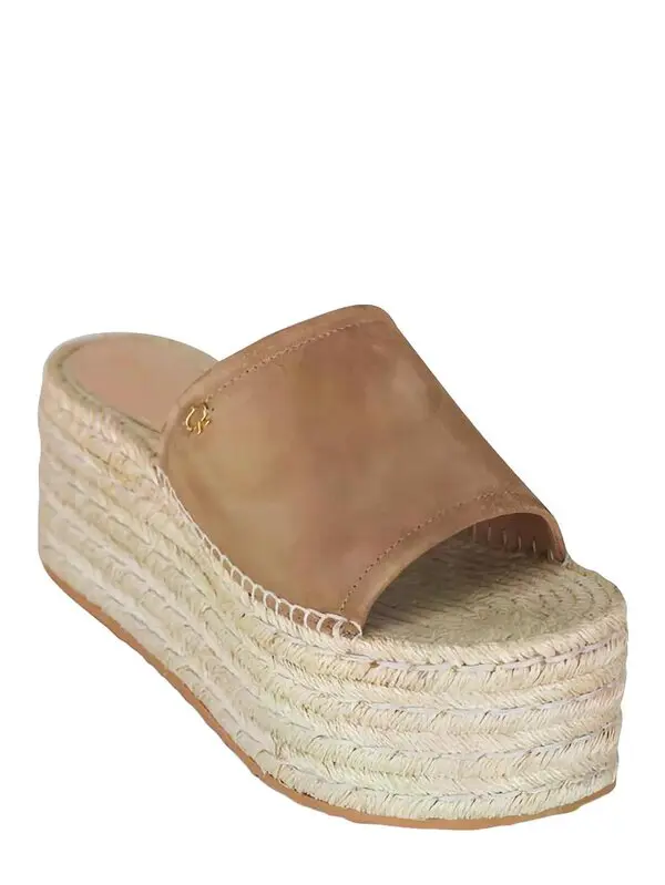 GIANVITO ROSSI Platform Heeled Espadrilles - Brown