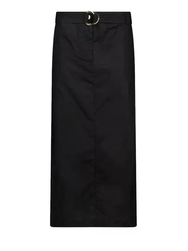 Liu Jo Belted A-line Midi Skirt - Black