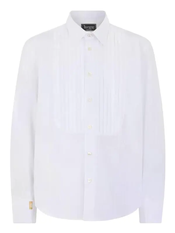 BILLIONAIRE Pleated Shirt - White