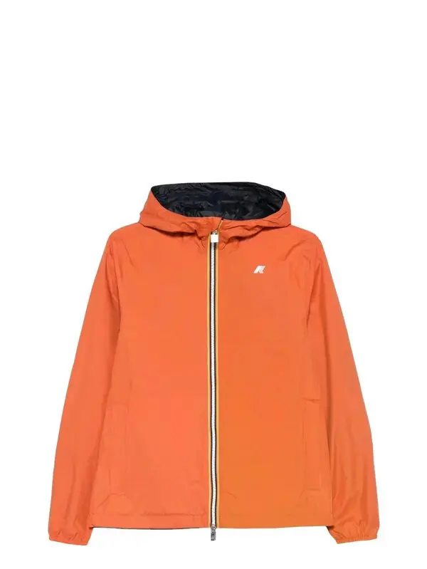 K-WAY Hooded Zip Jacket - Orange