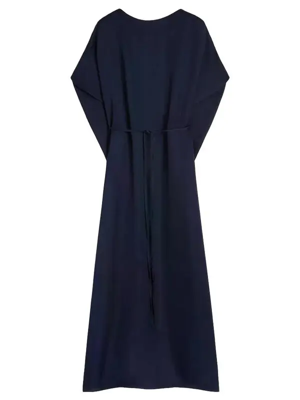 Momoni Sakari Cape-sleeve Maxi Dress - Blue