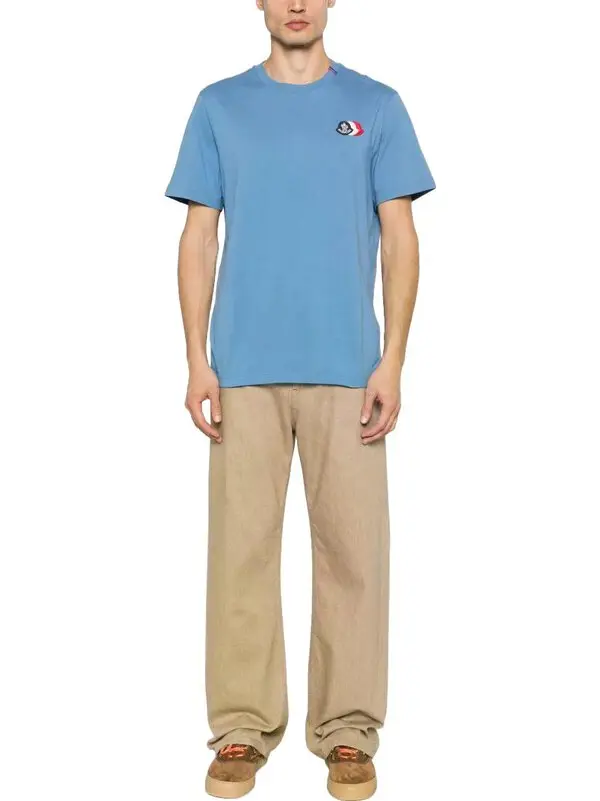 Moncler Logo-patch T-shirt - Blue