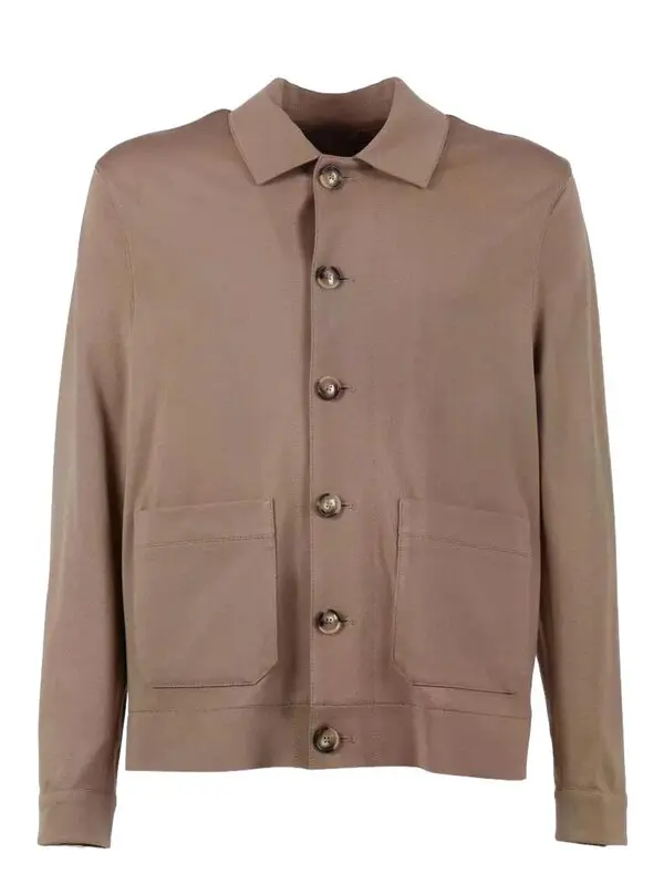 CIRCOLO 1901 Polo-collar Jacket - Neutrals