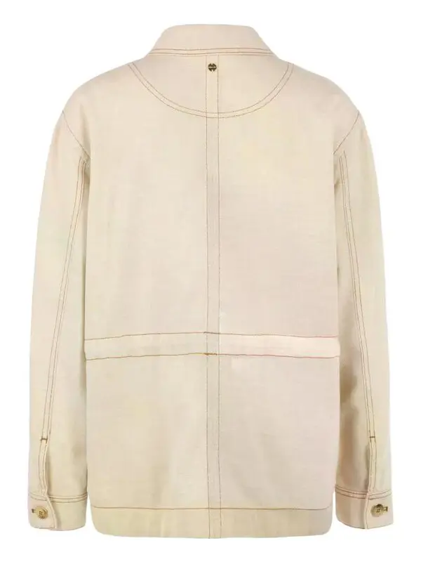 MARCCAIN Marc Cain Pocket Jacket With Contrasting Topstitching - Neutrals