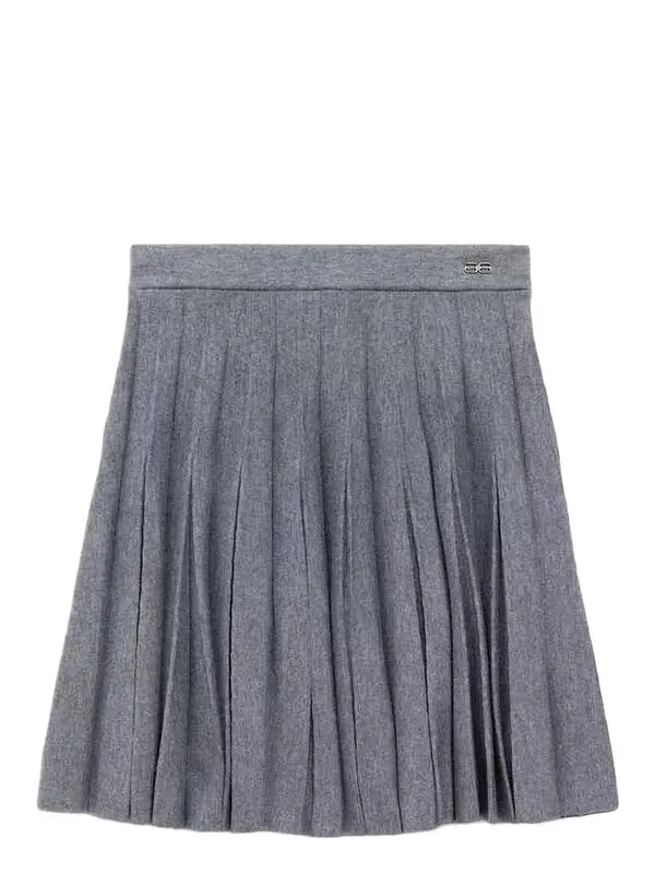 Balenciaga Pleated Elasticated Skirt - Grey
