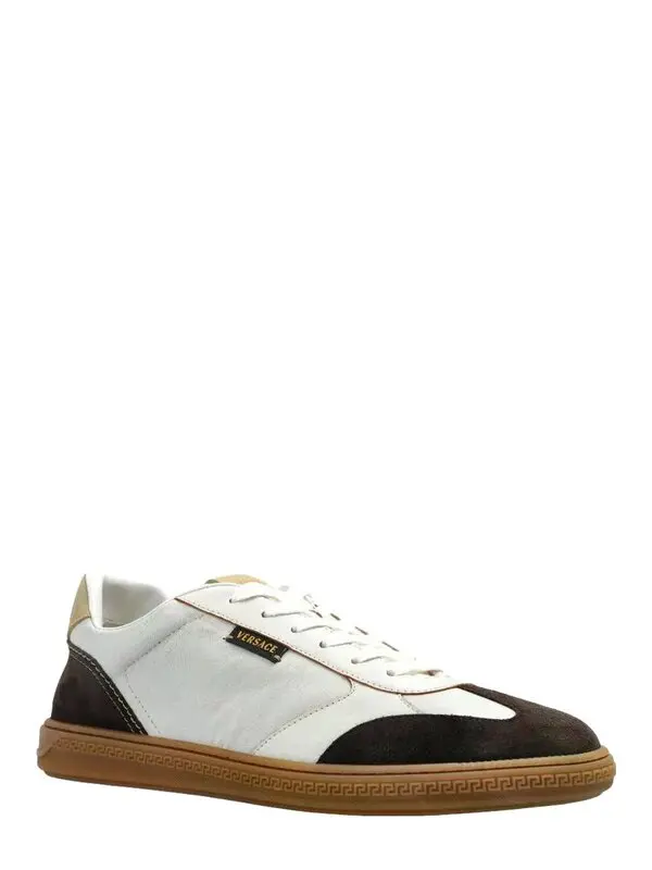 Versace Greca Court Sneakers - Neutrals