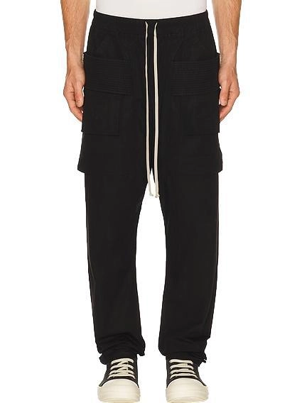Rick Owens Creatch Cargo Drawstring - Black