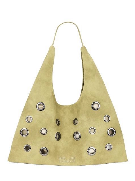 Baum Und Pferdgarten Kleola Suede Bag With Grommet Cutouts - Sage
