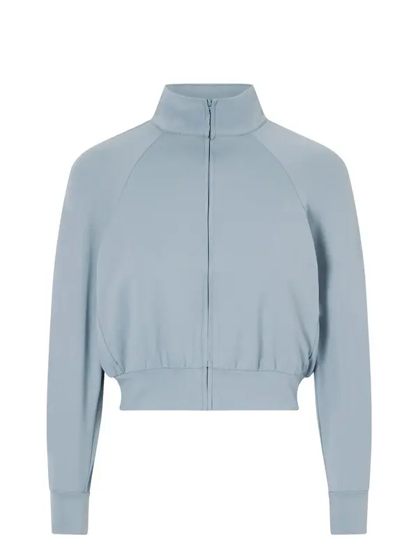 SKIMS Nike Cropped Track Jacket - Blue