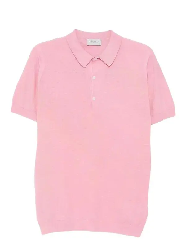 John Smedley Roth Polo Shirt - Pink