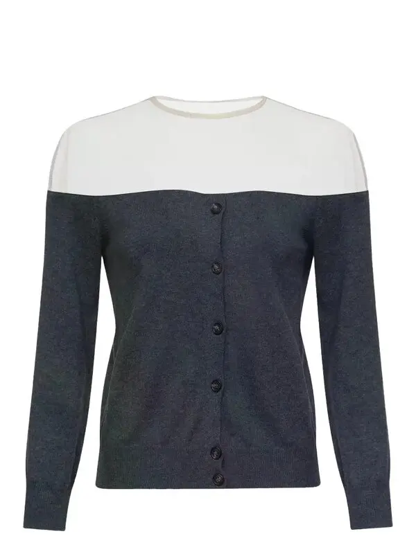 MAISON MARGIELA Sheer Knit Cardigan - Grey