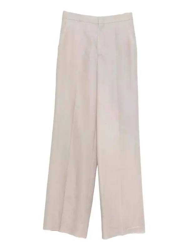 Tagliatore Wide Leg Palazzo Pants - Neutrals
