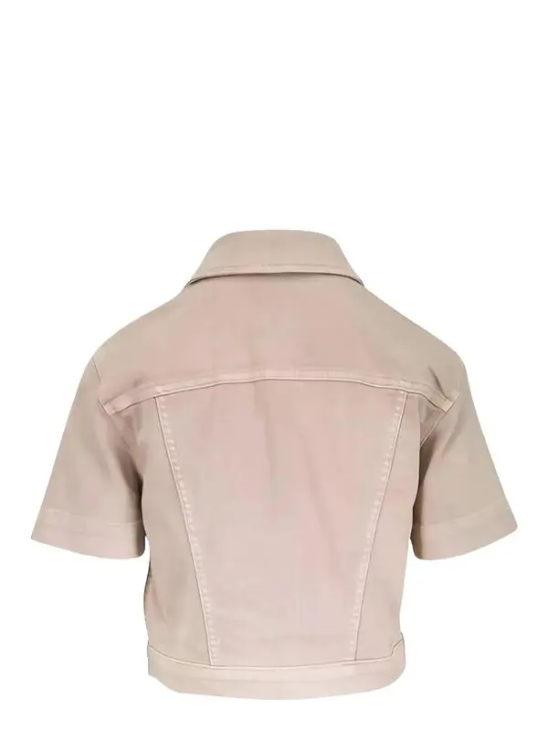 L'Agence Kristie Cropped Overshirt - Neutrals