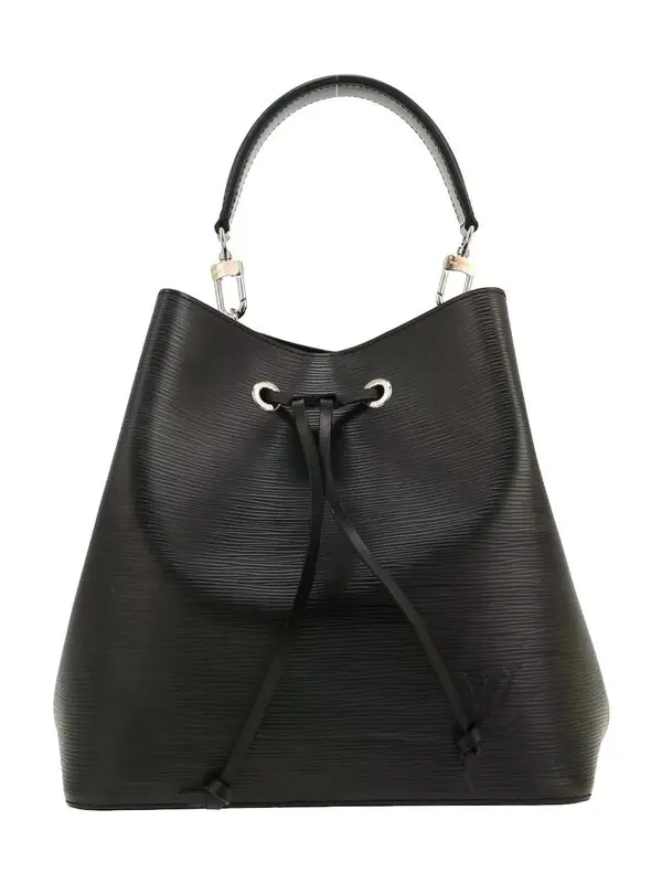 LOUIS VUITTON 2020 Néonoé Leather Bucket Bag - Black