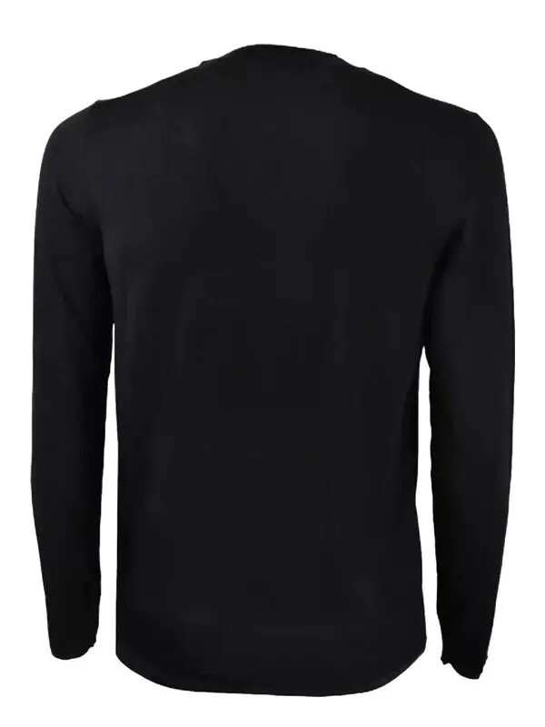 PAOLO PECORA Wool Polo Shirt - Black