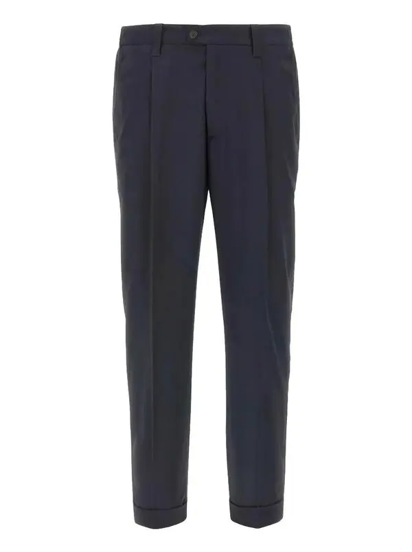 DEVORE INCIPIT Front-pleats Trousers - Blue