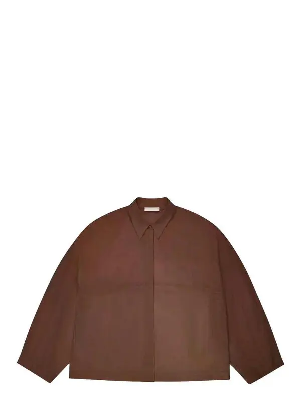 GLANSHIRT Oversized Muslin Shirt - Brown