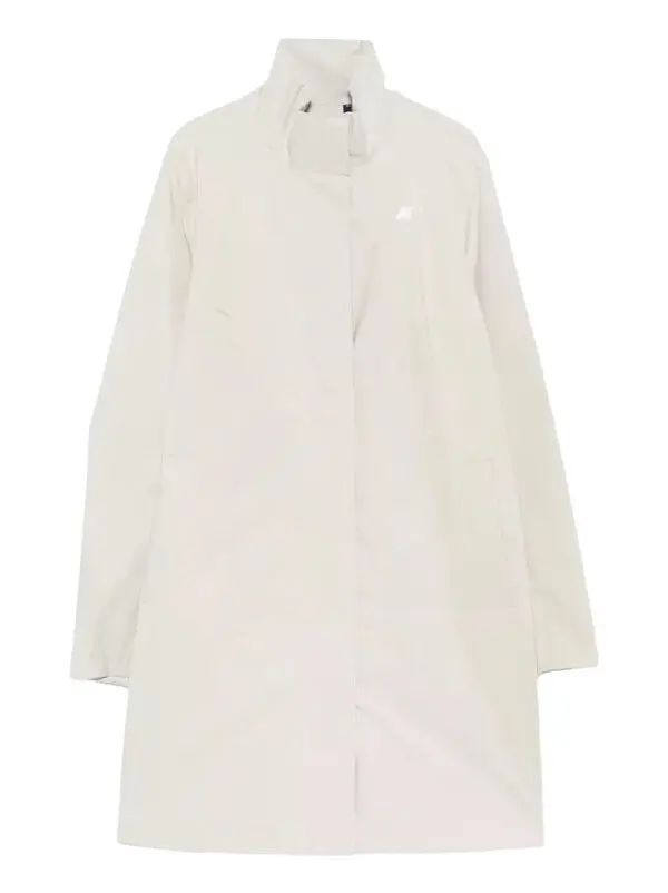 K-WAY Funnel-neck Coat - Neutrals