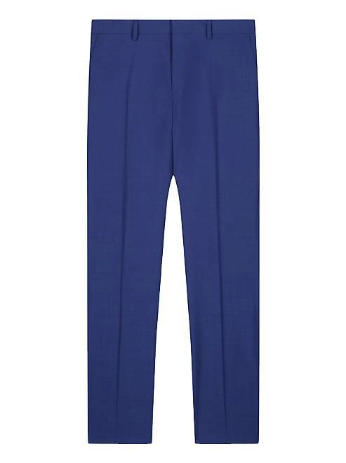 The Kooples Slim-leg Centre-crease Wool Trousers - Blue