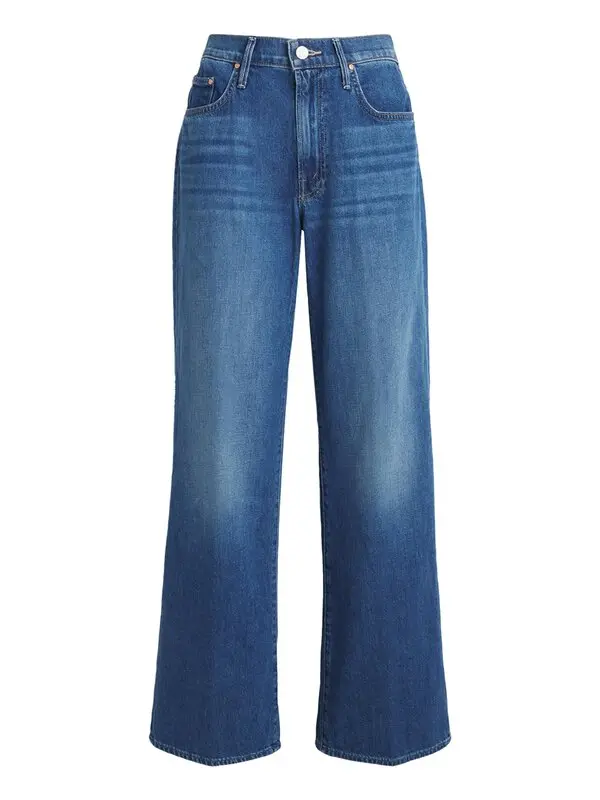MOTHER Maven Skimp Mid-rise Straight Jeans - Blue